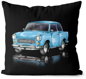 Polštář Trabant blue (Velikost: 40 x 40 cm)