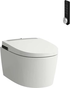 Laufen Cleanet Alvia - Elektronický bidet s keramikou, závěsný, Rimless, SoftClose, LCC, bílá H8211604000001