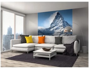 DIMEX | Vliesová fototapeta na zeď Matterhorn MS-3-0073 | 225 x 250 cm | bílá, modrá