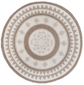 Hans Home | Kusový koberec Twin Supreme 105444 Jamaica Linen kruh – na ven i na doma - 200x200 (průměr) kruh