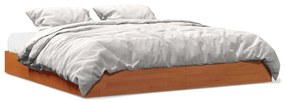 Rám postele voskově hnědý 180 x 200 cm masivní borovice - Default Title