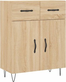 Skříň highboard dub sonoma 69,5 x 34 x 180 cm kompozitní dřevo 3200548