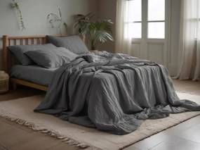 Mušelínové povlečení MUSSARI šedé Rozměr povlečení: 70 x 90 cm | 140 x 220 cm
