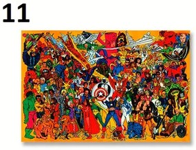 Obraz s motivem Marvel Superhrdinové, více motivů Motiv: 11, Rozměry (cm): 40x60 cm