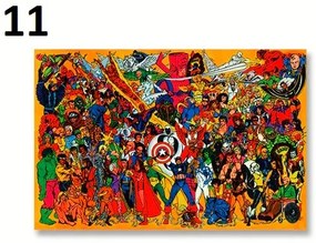 Obraz s motivem Marvel Superhrdinové, více motivů Motiv: 11, Rozměry (cm): 50x70 cm