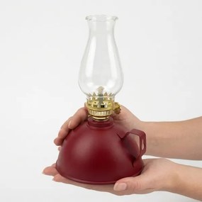 BRILAGI - Petrolejová lampa MERLIN červená