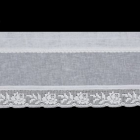 KRÁTKÁ ZÁCLONA NA PÁSCE LARI 150X30 CM BÍLÁ