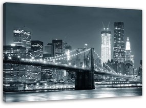 Obraz na plátně New York Manhattan Bridge - 120x80 cm