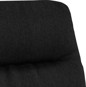 Relaxační křeslo černé textil 341125
