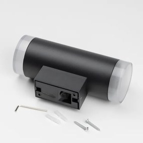 Brilagi - LED RGBW Venkovní nástěnné svítidlo MATERA 2xGU10/6W/230V černá IP54