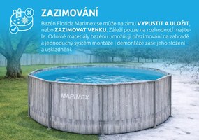 Marimex | Bazén Marimex Florida 3,05x0,91 m se zabudovaným skimmerem - ŠEDÉ DŘEVO | 10340316