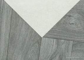 Breno PVC SLIMTEX Laurel Oak 909M - šedé dřevo, šíře 100 cm