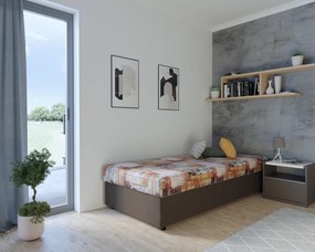 Válenda s úložným prostorem, hnědá/vzor, DANA