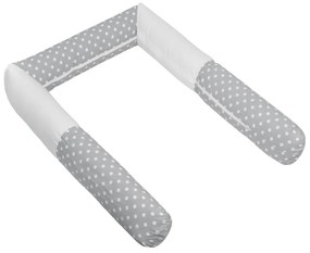 Bellatex Mantinel do postele VÁLEC průměr 16x280 cm Puntík šedá, bílá