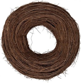 Přírodní hnědý proutěný jilmový věnec Elm L - Ø 50*14 cm