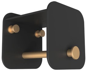 Černý kovový nástěnný věšák s poličkou Hang in There – UMAGE