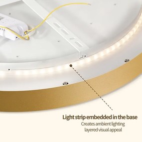 Brilagi - LED Stmívat. svítidlo GLASS POOL DOUBLE LED/60W/230V 50 cm zlatá + DO