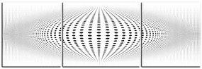 Obraz na plátně - Abstraktní geometrická sfera - panoráma 5218C (120x40 cm)
