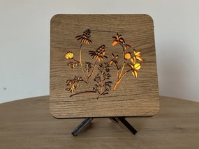 Li-Go "Heřmánek" lampa 19x19cm provedení povrchu: dub světlý
