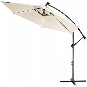 Závěsný slunečník s LED světlem Ø 330 cm Dekorhome