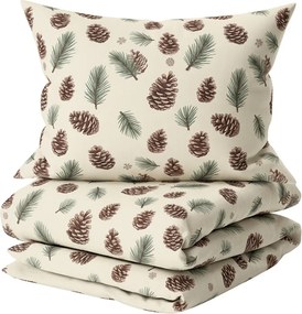 Bavlněné povlečení PINE CONES barevné Rozměr povlečení: 70 x 90 cm | 140 x 200 cm