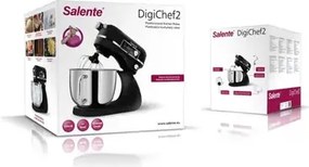 Salente DigiChef2 černá / kuchyňský robot / 6 l / 1200W / celokovový /