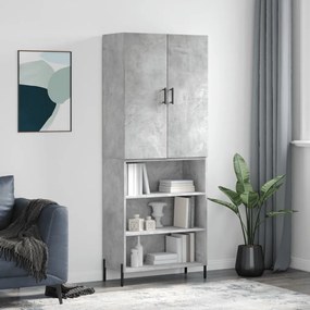 vidaXL Skříň highboard 69,5 x 34 x 180 cm kompozitní dřevo [3196079] Barva: Betonová šedá