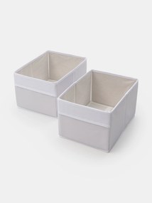 Sinsay - Skládací organizéry do skříně 2 pack - bílá