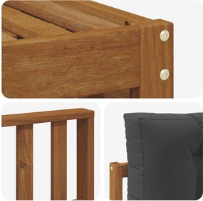 Venkovní pohovková souprava 4 ks Přirozená a Anthracitová 3373252