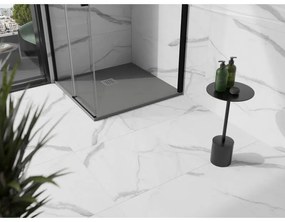 Mexen Stone+, čtvercová vanička z minerálního kompozitu 100 x 100 cm, šedá-betonová, 44611010