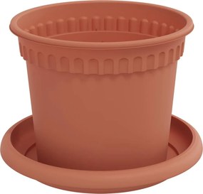Květináče 6 ks Cihlově červená Plast 3403254