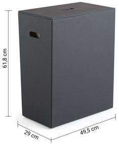 Gedy Gedy, LUXURY koš na prádlo 49,5x61,8x29cm, černá, 103714