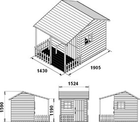 4iQ Dětský zahradní domeček MALVÍNKA