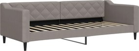 Válenda s přistýlkou a zásuvkami taupe 80 x 200 cm textil 3197460