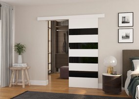 ADRK Furniture Posuvné nástěnné dveře MILOU 96 ADRK-SD-MIL-W-BL-96