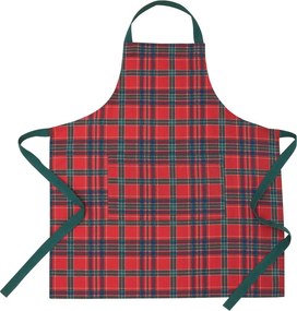 Bavlněná zástěra s vánočním motivem Christmas Tartan Check – Catherine Lansfield