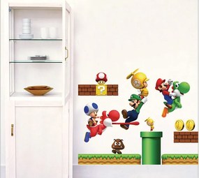 Živá Zeď Samolepka na zeď Super Mario Velikost: 72 x 60 cm