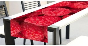 DIMEX | Běhoun na stůl Maliny TS 009 | červená | 40 x 140 cm