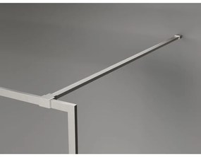 Mexen Kioto-F, sprchová zástěna s rámem 100 x 202 cm, 8 mm sklo námraza, ocelový profil, 800-100-104-97-30