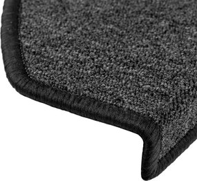 Schodové rohože 20 ks 65 x 24 x 4 cm antracitové, půlkulaté, velké 3365789