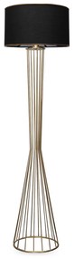 Designová stojanová lampa Fellini 155 cm černá / zlatá