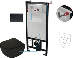 Deante WC set Peonia 6v1, podomítkový systém + toaleta -