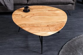 Designový konferenční stolek z masivu Beauty By Nature akácie 70cm