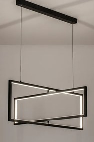 Závěsné LED svítidlo nad stůl Dual Frame Line Black