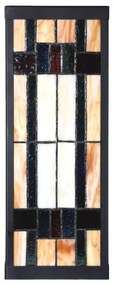 Nástěnné světlo Tiffany v art deco stylu Vandenberg – 14x16x40 cm