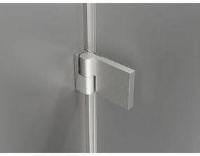 Mexen Lunar-B, sklápěcí sprchový kout levý 95 x 70 cm, 8mm čiré sklo, ocelový profil, 832-095-070-97-00-L