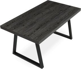 Jídelní stůl rozkládací 160- HT-R5624 GREY, lamino, šedý dub (160 x 90) cm