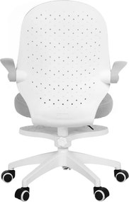 Dětská otočná židle Neoseat JUNI 012 s podnoží — látka, šedá