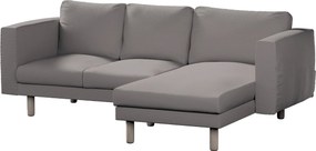Potah na pohovku IKEA Norsborg 3-místná se šezlongem barva béžová látka pletený vzor