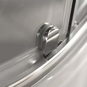 Roltechnik Outlet Čtvrtkruhový sprchový kout ELARIS - bez vaničky Varianta: rozměry: 80x80 cm - (ELARIS/800 - 4520001), Barva profilů a typ výplně: profily: stříbrná, výplň: potisk